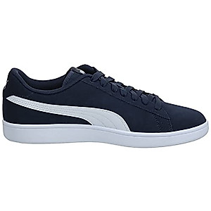 PUMA Men's Smash 2 Sneaker, Peacoat-White, 10 M US