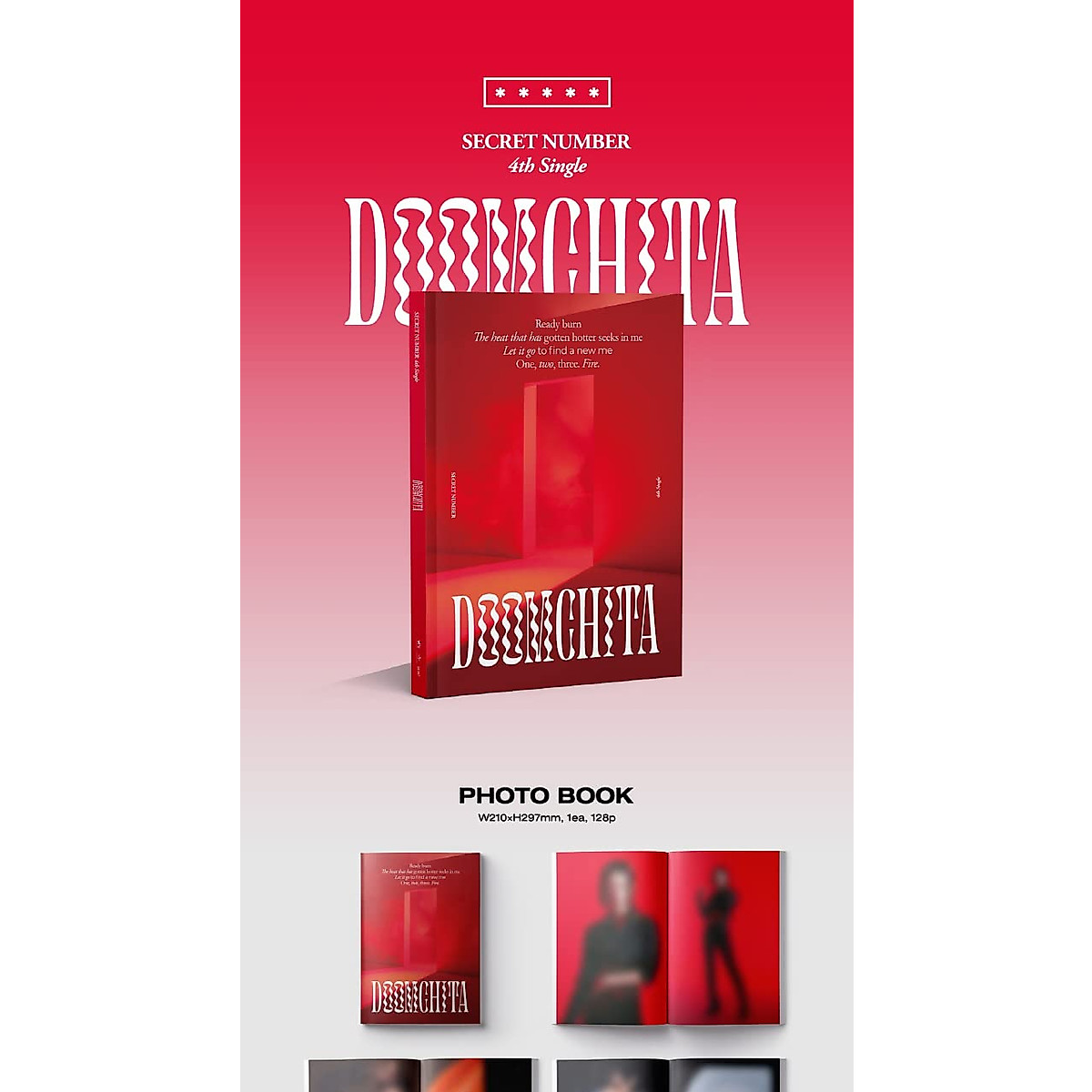DREAMUS Secret Number DOOMCHITA 4th Single Album Normal Version CD+128p PhotoBook+1p Polaroid+1ea Message Card+2p PhotoCard+1p Folding Poster On Pack+Tracking Sealed