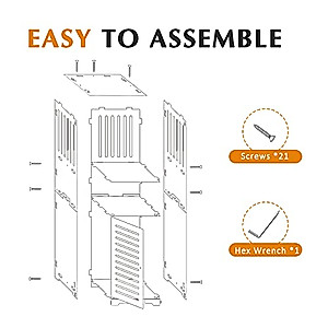 White Bathroom Floor Cabinet, Multi-Purpose Storage Cabinet Unit,Free Standing Bathroom Furniture Cabinet with 1door and 3 Tier Shelf for Living Room,Bedroom,Kitchen,Hallway
