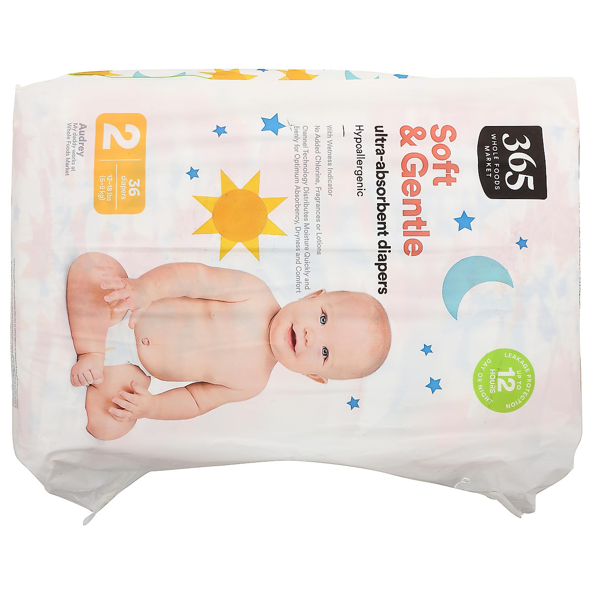 365 by Whole Foods Market, Size 2 Diapers, 36 Count