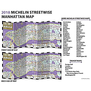 Streetwise Manhattan Map - Laminated City Center Street Map of Manhattan, New York (Michelin Streetwise Maps)
