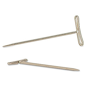 Business Source 32350-T-Pins, 1-1/2-Inch, Silver, 100/Box