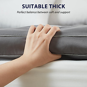 Homemate Mattress Pad Topper Cal King - Cooling Pillow Top Quilted Fitted Mattress Pad Cover for Hot Sleepers - Mattress Pad Cover Plush Bed Topper Down Alternative Soft Mattress Protector for Back