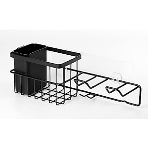 Bath Beyond Hair Dryer Holder Brush Holder Wall Mount Bathroom Adhesives Wall Mount Stainless Steel Blow Dryer Holder Hair Tool Organizer Storage Basket for Hair Dryer (Strong Sticky Pad)