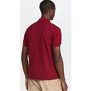 Lacoste Mens Short Sleeve Classic Chine L.12.12 Polo Shirt, Bordeaux Red, 4X-Large