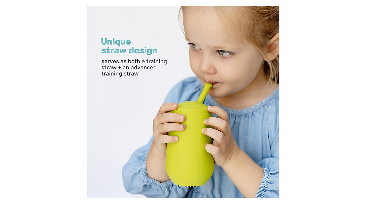 ezpz Happy Cup + Straw System for Toddlers - 8 oz