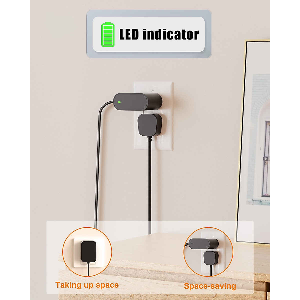 Replacment for Schwinn Power Adapter Compatible with Schwinn 230 270 470 430 420 240 220 130 A10 A20 A40 Bike Exercise Elliptical Recumbent Upright Trainer Power Cord 9V AC Adapter 6.5FT