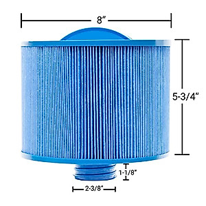 Clarathon Replacement Filter for 2013+ Bullfrog Spa - 10-2870 Blue Media with Longer Threaded Fitting