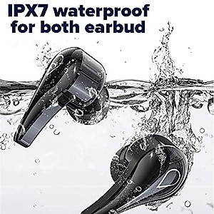 H3S Bluetooth 5.0 Wireless Earbuds IPX7 Waterproof TWS 9D HiFi Stereo Headphones in Ear Built in Mic Headset with 3500mAh Power Bank Mirror