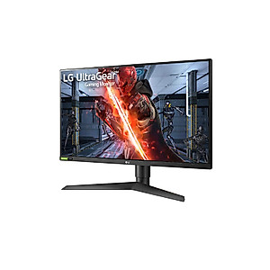 LG 27” 27GN75B-B HDR10 IPS FHD 1ms Ultragear™ Gaming Monitor with 240Hz Refresh Rate, Adaptive-Sync (FreeSync™) Technology & is Compatible with NVIDIA G-Sync®,Black