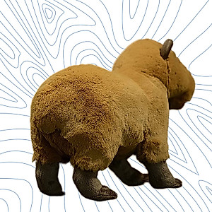 FRANKIEZHOU Realistic Capybara Plush Toy 12”,Lifelike Rodent Capybara Stuffed Animals,Pillow Plush,Soft Wild Animals Crawling Capybara Stuffed Toys,Plushie Toys,Gifts for Kids,Baby Gift, Cry Babies