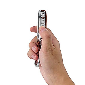 ontto for Kia Key Fob Cover Case Shell Holder Jacket Shell Keyring Keychain Smart Car Key Skin Keyless Red