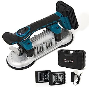Huzxbw Tile Vibration Machine Installation Tool-Automatic Leveling,Tiling Suction Cup 6 Speeds Adjustable 12000mAh 24000r/min