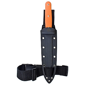 Puma XP 13" Pig Sticker Textured Blaze Orange G10 Beveled Blade Hunting Knife with Kydex Sheath