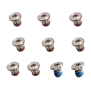 GODSHARK 2 Set (20pcs) Repair Replacement Screws Set +8 Pack Rubber Case Feet+ 1pcs 5-Point Pentalobe Screwdriver Compatible with Unibody MacBook Retina for A1425 A1502 A1398 13" 15" Bottom Case