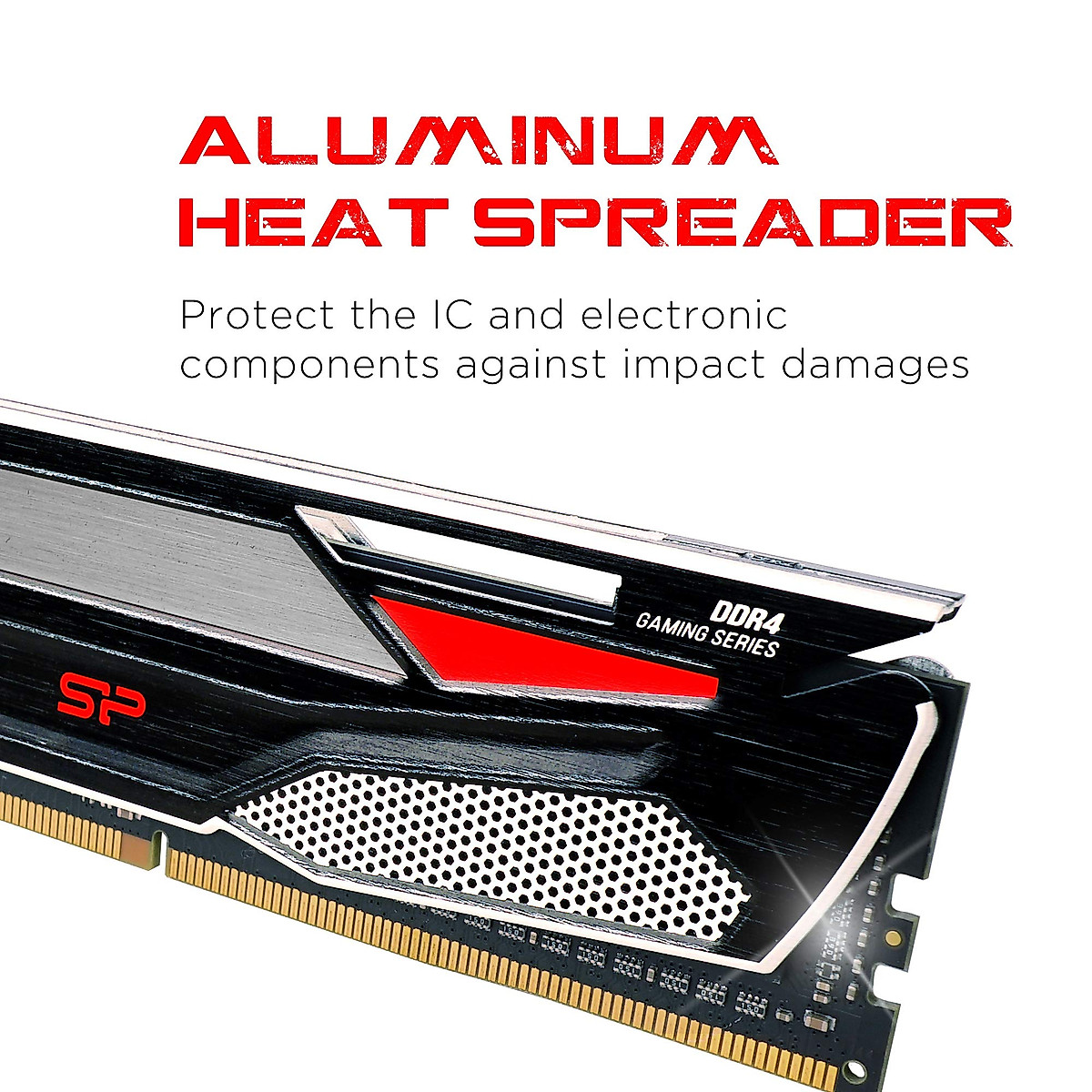 Silicon Power Gaming DDR4 32GB (16GBx2) 3200MHz (PC4 25600) 288-pin CL16 1.35V UDIMM Desktop Memory Module RAM - Low Voltage SP032GXLZU320BDAAD