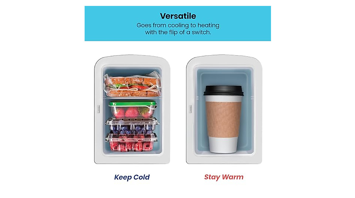 Chefman Iceman Mini Fridge - Cools & Heats On-The-Go