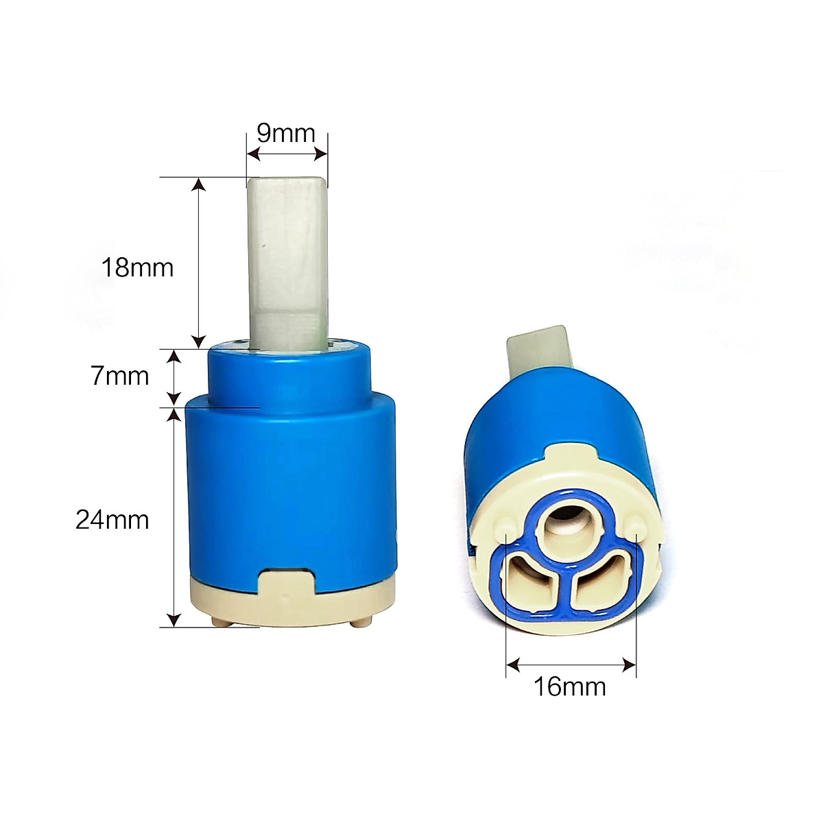 25mm Ceramic Cartridge, Single Handle Ceramic Faucet Cartridges, Ceramic Disc Cartridges Valve for Bathroom Shower