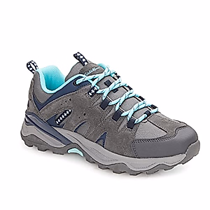 Eddie Bauer Roseburg Low Women's Hiking Shoes | Water Resistant Lightweight Mountain Hiking Shoes for Women | Ladies All Weather Outdoor Ankle Height Hiker Grey