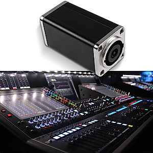 MEIRIYFA NL8MPR Speakon Coupler Connector,8Pin Speakon Female to Female Adapter Speaker Silver-Plated Plug Jack Straight Connector for NL8FC, NL8FX, NLT8X, NL8FC, NL8FX