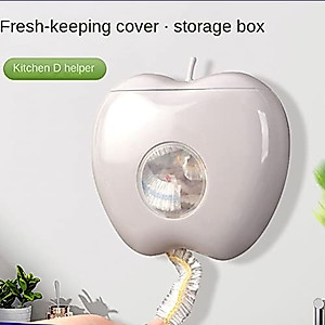 XiFor Disposable Clingfilm Storage Box, Plastic Bag Container and Dispenser for Grocery Bags, Shower Cap Organizer Wall Mounted Rack Trash Bag for Kitchen and Bathroom