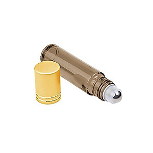 Essential Oil Bottle Kit - Includes: 10x Amber Brown Essential Oil Bottle (1/3 oz - 10 ml), 1x Tool for Opening/Sealing Bottles, 78x Label (4 Sizes), 1x Mini Dropper + 1x Mini Funnel for Easy Filling