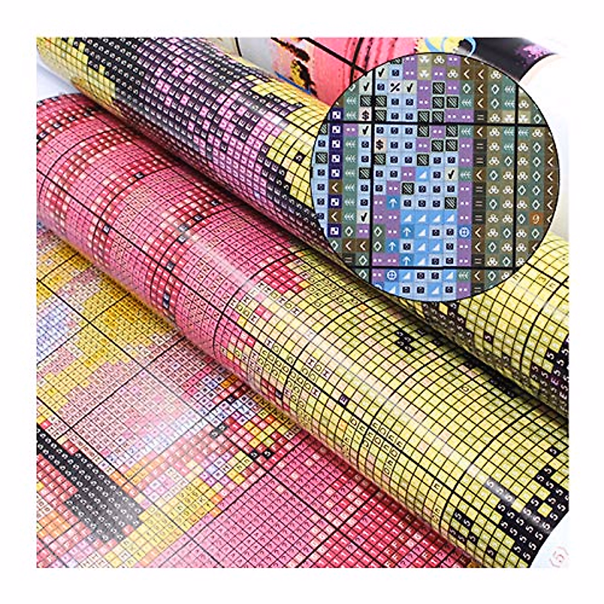 Joy Sunday Cross Stitch Kits Classical Scenery Style Cross-Stitch Embroidery Sets (14CT Stamped Kit,The Girl Sat on The Dragon)