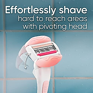 Gillette Venus ComfortGlide Razors for Women, 1 Venus Razor, 4 Razor Blade Refills, White Tea Scented Gel Bars (Pack of 1)