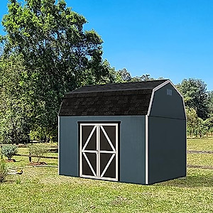 Handy Home Products Braymore 10x18 Do-It-Yourself Wooden Storage Shed with Floor