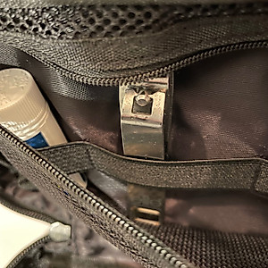 COR Surf Compact Toiletry Travel Bag Hanging, Premium Mens and Women Dopp Kit for Travel | Waterproof with 4 Separate Compartments and Waterproof Zippers (Black)