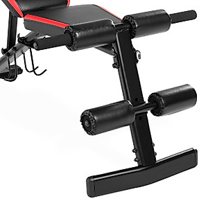 CAP Barbell FM-CS104B Cap Strength Utility Bench with Dumbbell Holders,Black/Red