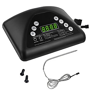 Digital Thermostat Panel Kit Replacement with Electric Smoker Temperature Probe Compatible with Masterbuilt 20070211, 20070311, 20070411 and More Digital Electric Smoker,Part Number-9907100001