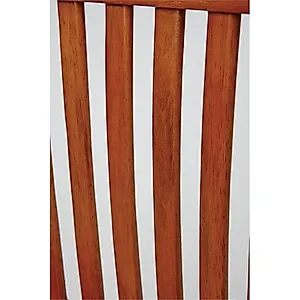 BOWERY HILL Traditional Solid Wood Armless Office Chair in Medium Brown