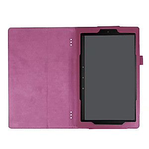 for Amazon All-New Kindle Fire HD10 7th 9th Generation Smart Cover, Ultra Slim Folio Stand Auto Sleep/Wake Up Leather Case for All New Fire HD 10 (2017 Release) (2019 Release) 10.1 inch (Li-Purple)