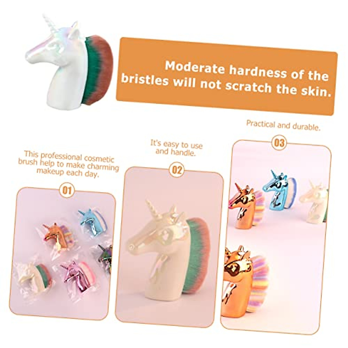 3pcs Nail Dust Cleaning Cosmetic Brushes fake nails with nail glue nail remover nail brush mineral foundation powder Household Cosmetic Brush set artificial fiber