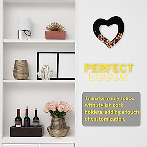 Decomil Wine Cork Holder (Heart) | Decorative Wine Cork Holder (Heart) | Wall Art Cork Holder Decor (Heart)