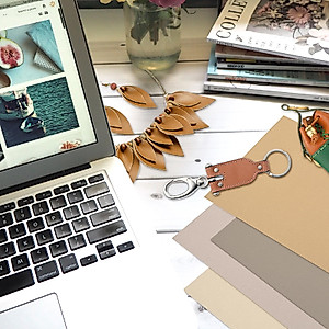 LOTMER 32 Pieces Faux Leather Sheets 8×12 INCH 32 Colors Leather Fabric Sheets 0.7mm Thickness Faux PU Leather Sheets for Making Earring, Keychain, Jewelry and Other Handicrafts