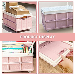 Zerodeko Collapsible Storage Bins Lidded Storage Bins Plastic Tote Storage Box Container Stackable Folding Utility Crates Clothes Storage Organizer Storage Box Folding Book Case Moving Boxes