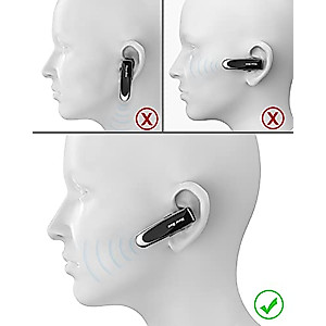 New bee Bluetooth Earpiece V5.0 Wireless Handsfree Headset with Microphone 24 Hrs Driving Headset 60 Days Standby Time for iPhone Android Samsung Laptop Trucker Driver (Black)