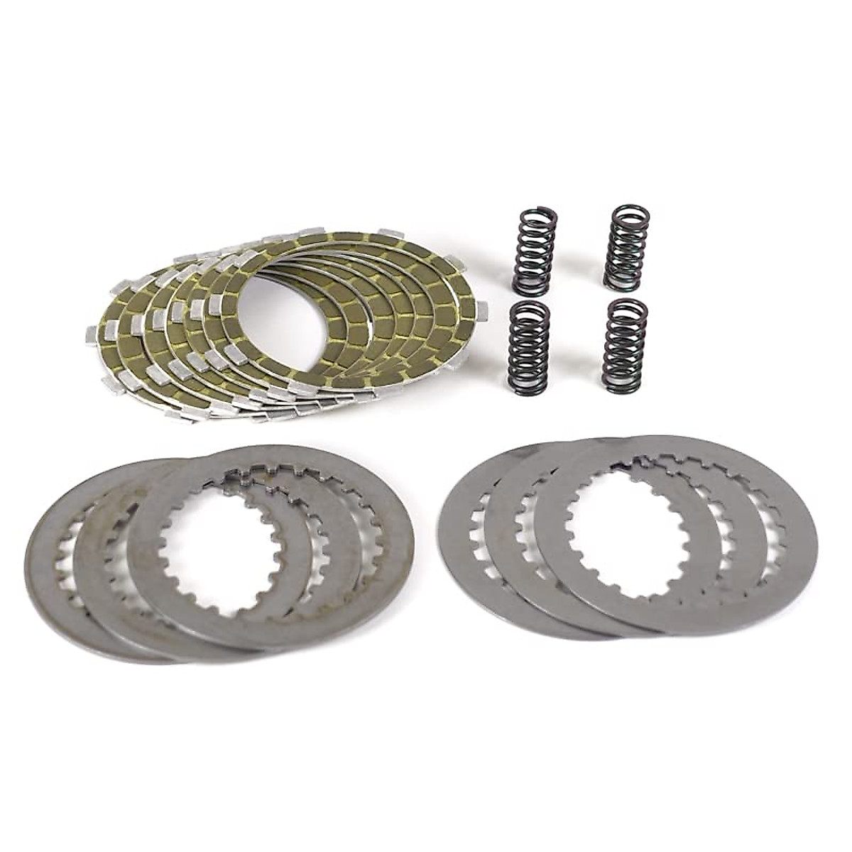 TJ Brutal Customs Complete Clutch Kit - Performance Product Includes Heavy Duty Springs, Kevlar Friction Plates & Tempered Steel Plates Perfect Fit for Shadow VT600 VLX
