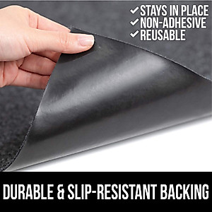 Gorilla Grip Drawer Liner and Under Sink Mat, Drawer Liner Size 12x20, and Under Sink Mat Size 24x30, Both in White, 2 Item Bundle