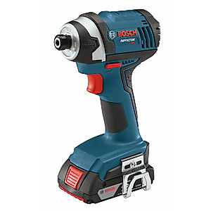 Bosch IDS181-102 18-volt 1/4-Inch Hex Compact Tough Impact Driver with Slim Pack Battery, Blue