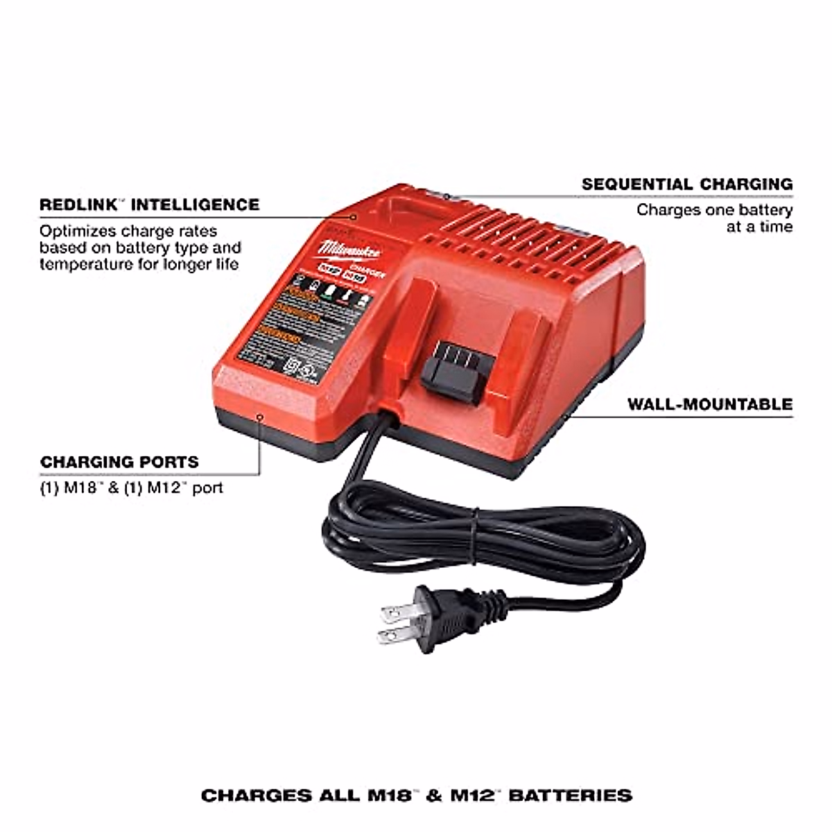 M18 18-Volt Lithium-Ion XC Starter Kit with Two 5.0Ah Batteries and Charger