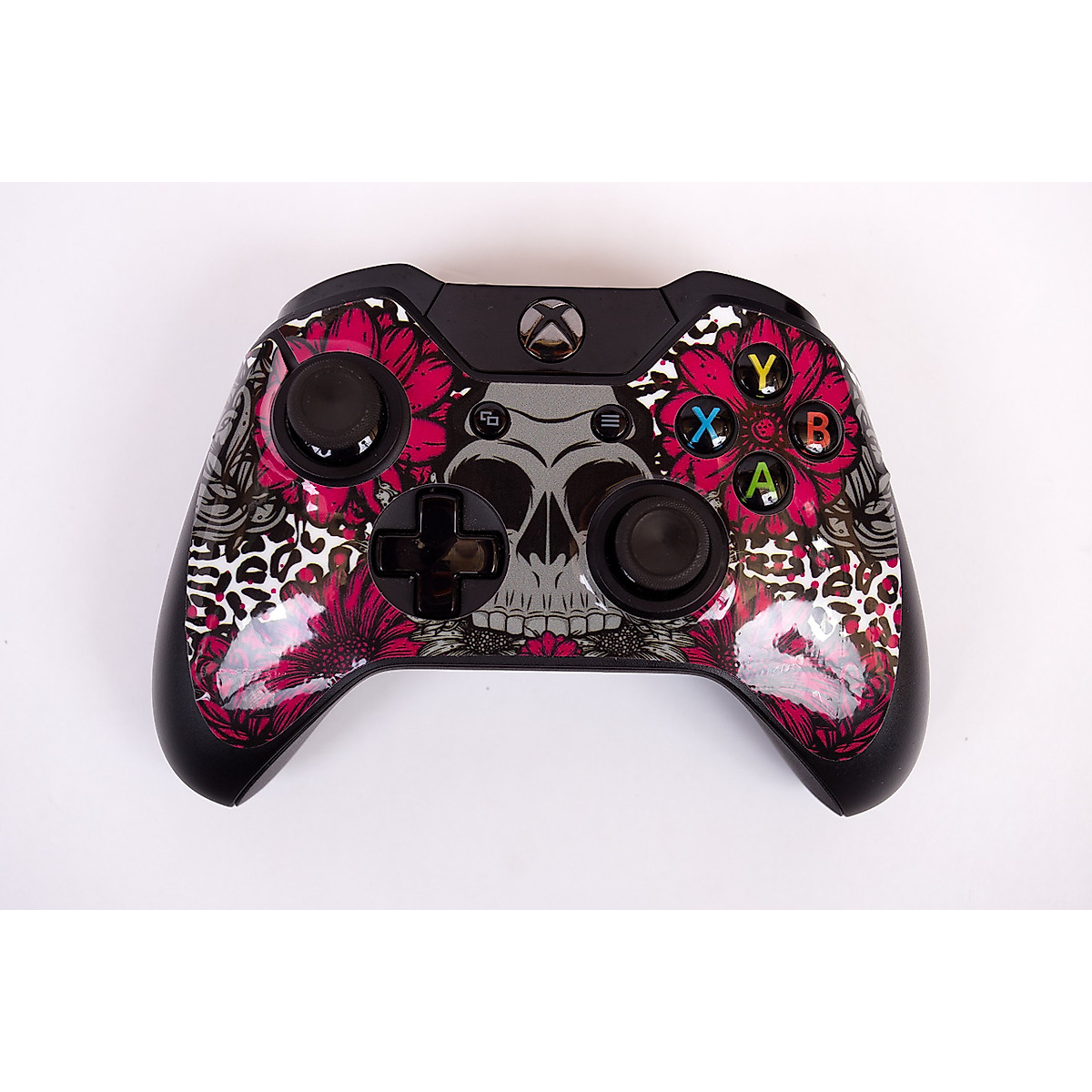 Designer Skin Sticker for the Xbox One Console With Two Wireless Controller Decals Pink Butterflies