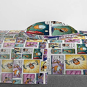 Jay Franco Dog Man Supa Buddies 4 Piece Toddler Bed Set - Includes Comforter & Sheet Set - Bedding Features Cat Kid & Lil' Petey - Super Soft Fade Resistant Microfiber (Official Dog Man Product)