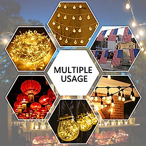Jowkou String Light Poles for Outdoor String Lights 2 Pack, 100 Inch Light Poles for Outside String Lights, Backyard Steel Patio Light Poles for Garden, Patio, Wedding, Party, Birthday Decorations