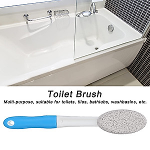 1PCS Toilet Cleaning Pumice Stone, Stains Hard Water Ring Remover Bathroom Cleaning Brushes Toilet Pumice Stone with Handle for Toilets, Bathtubs, Pool(1pcs)