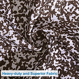 OLANLY Waffle Shower Curtain 72x72 Inches, Heavyweight Fabric, Machine Washable, Waterproof, Hotel Luxury Spa, Simple Modern Brown Shower Curtains for Bathroom, Guest Bath, Stalls and Tubs