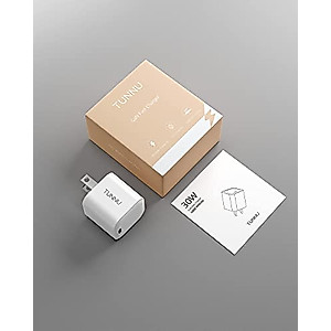 TUNNU 30W USB C Charger Mini GaN PD Fast Charging Block - PPS 33W Wall Power Adapter for Type C Smartphone Tablet - Compatible with Apple iPhone 13/12/Pro iPad Samsung Google Pixel MacBook Air