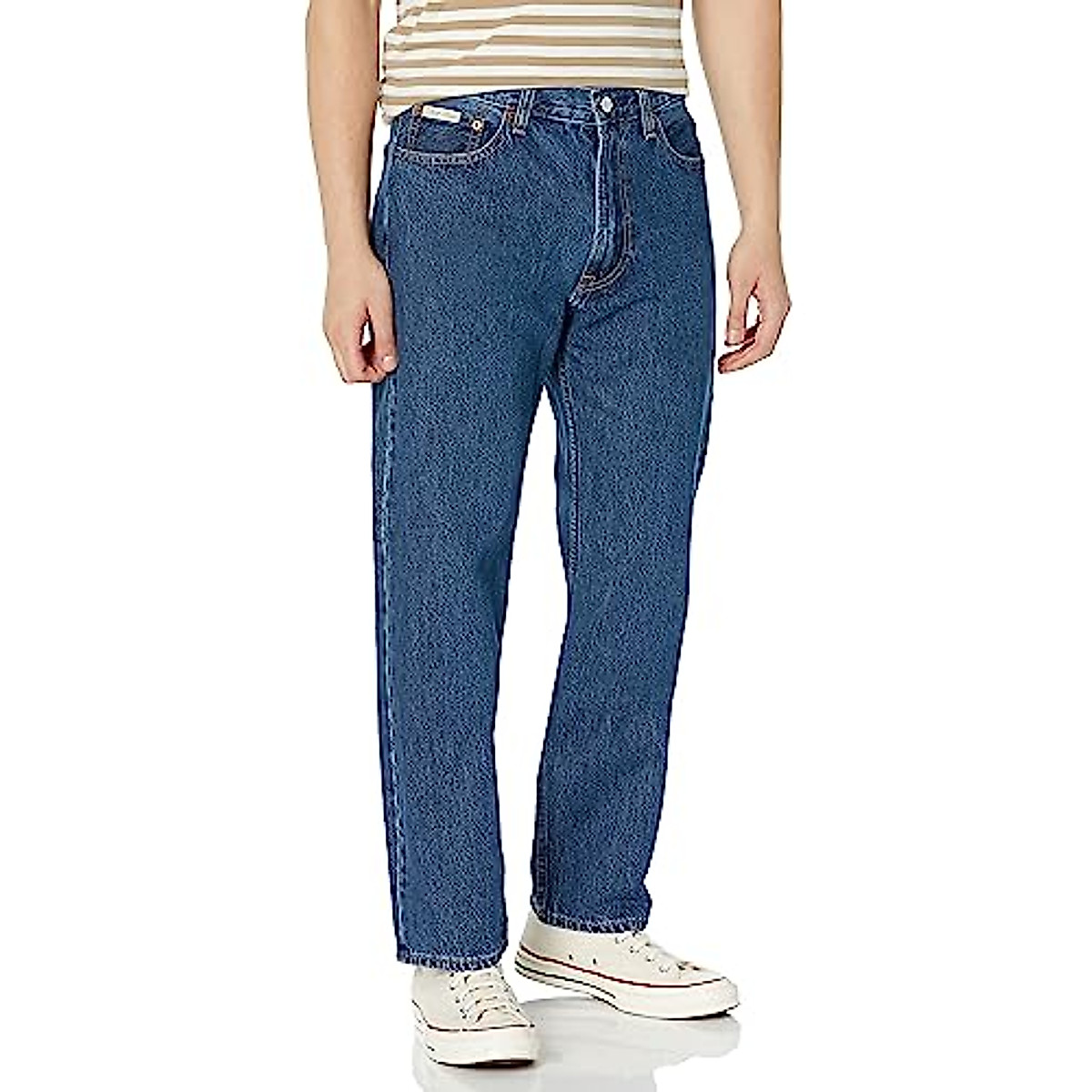 Calvin Klein Men's Standard Straight Fit Jeans, Pacifico